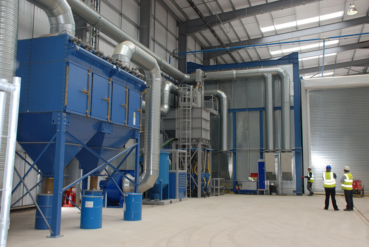 Wind Turbine Media Blasting, Wind Turbine Production | Airblast AFC ...