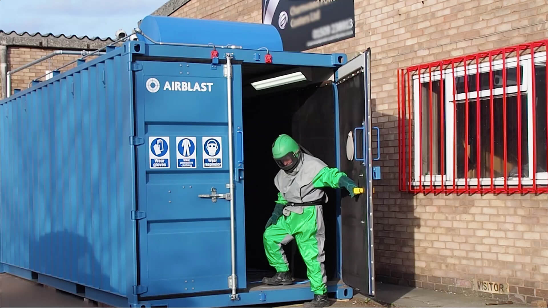 Shipping Container Blast Room, Containerised Blast Rooms | Airblast AFC ...